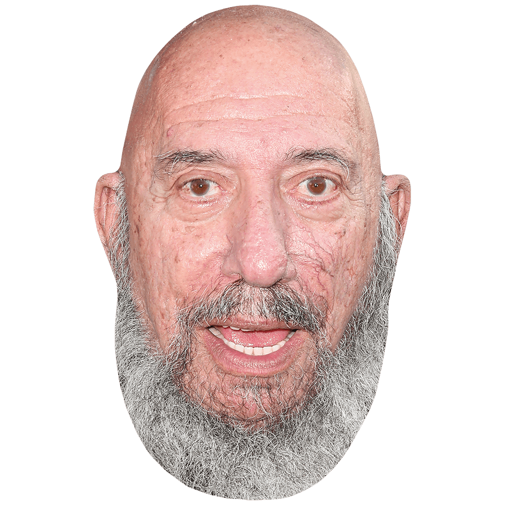 Sid Haig (Beard) Celebrity Mask, Flat Card Face, Fancy Dress Mask ...