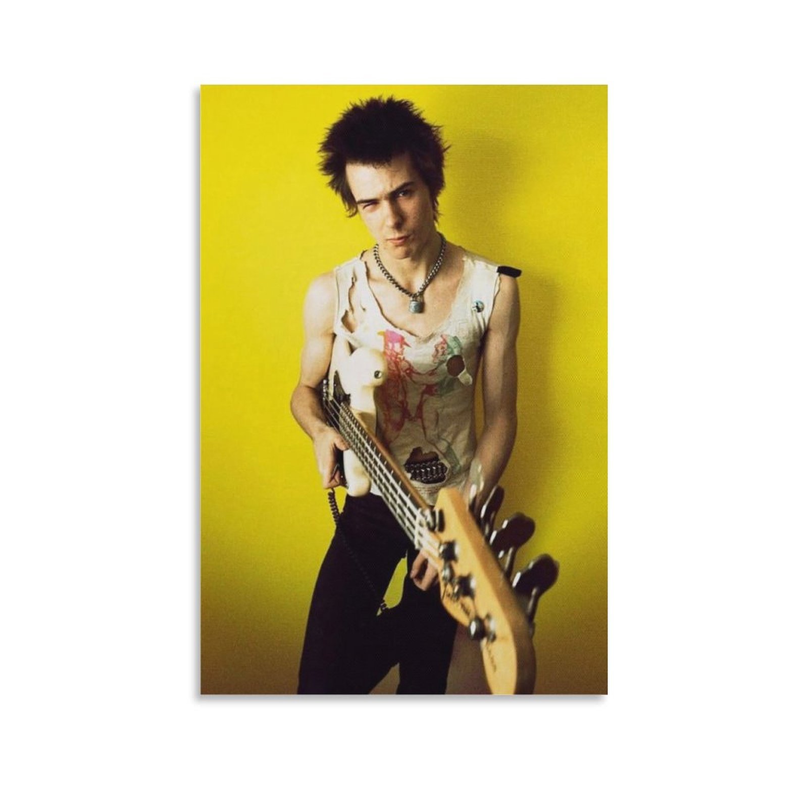 Sid Vicious Canvas Poster Posters Wall Art Painting Canvas Gift Living ...