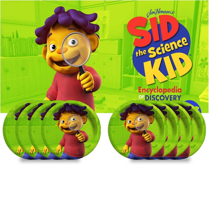 Sid the Science Kid Birthday Supplies Plates Decorations Decor Backdrop ...