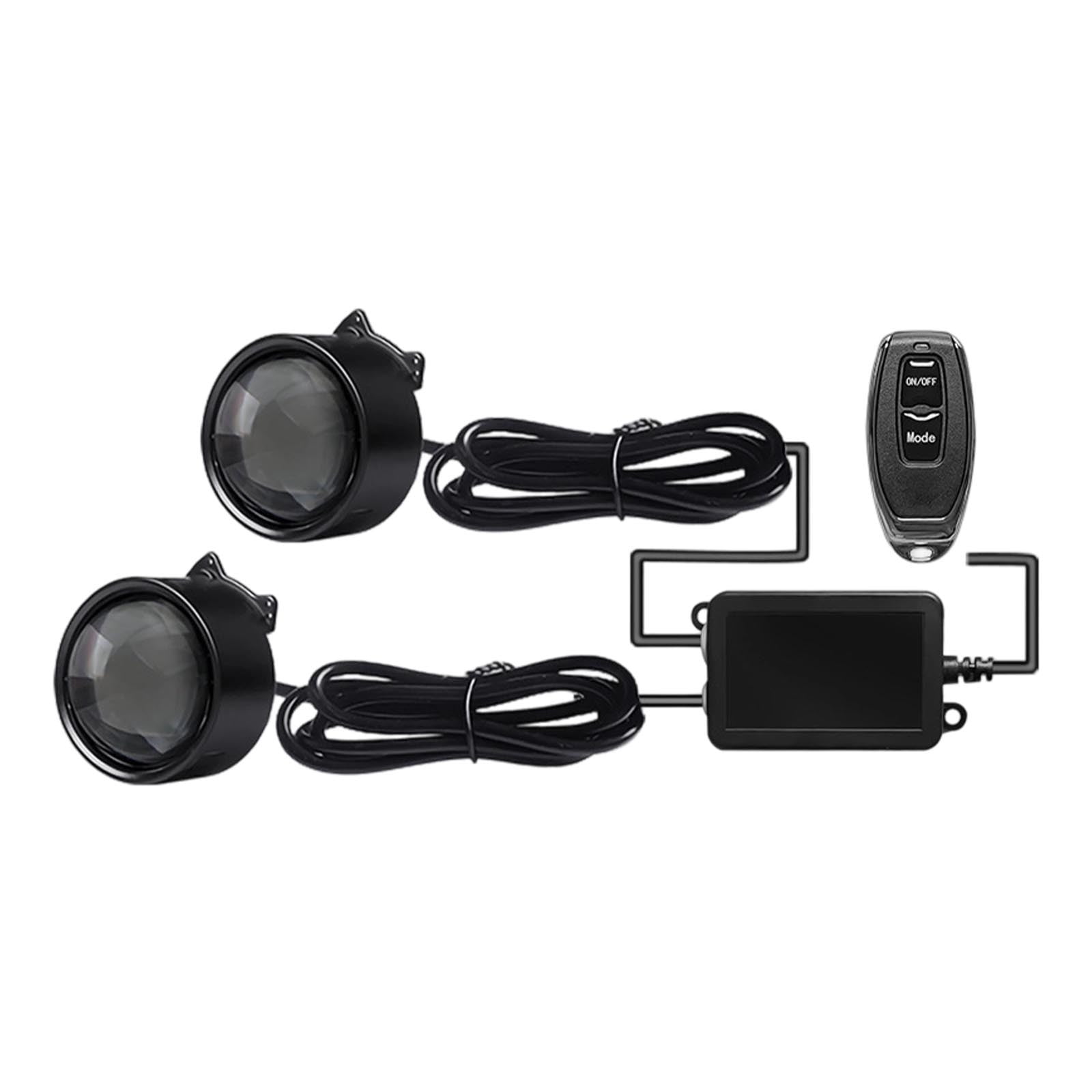 Sidaqi Devil Eye Lights for Cars Motorcycle 12-36V LED Dynamic Demon ...