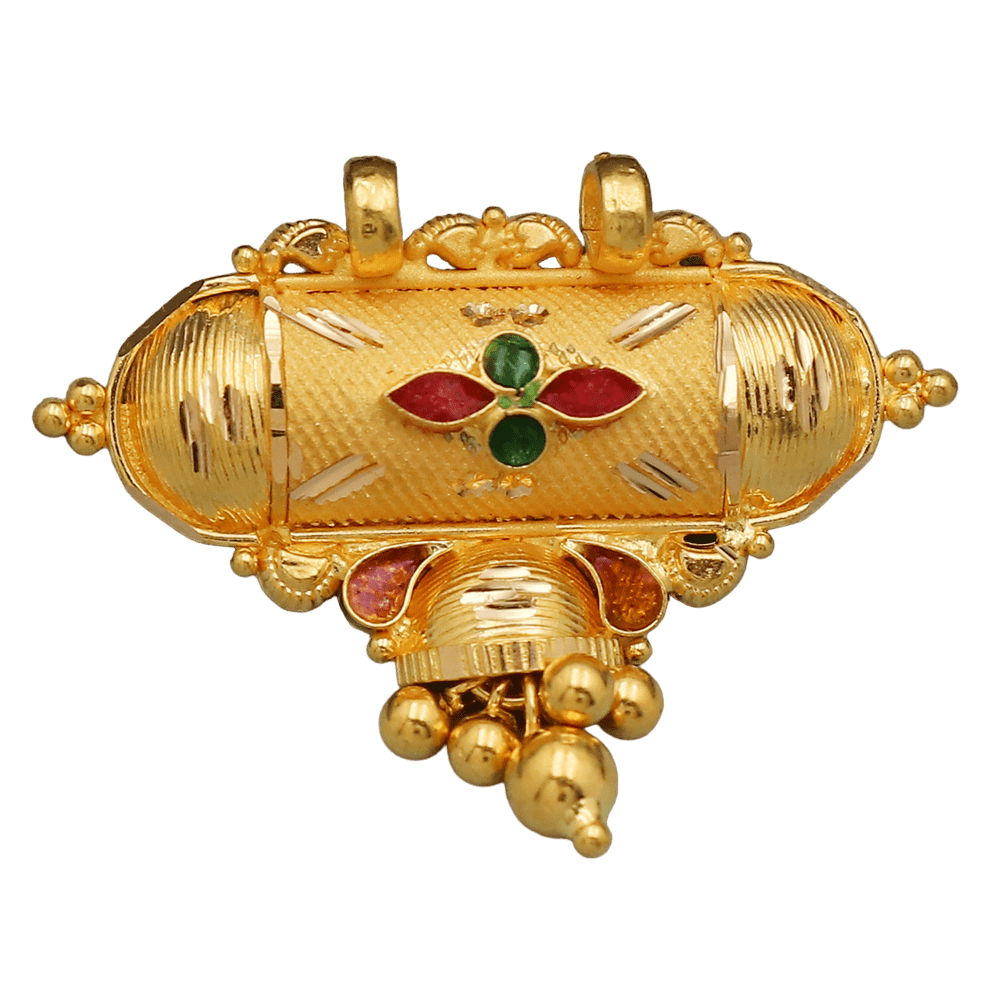 Siddhi Impex, Bis 916 Stamp Actual Gold 2.2 Cm Pendant For Parents ...