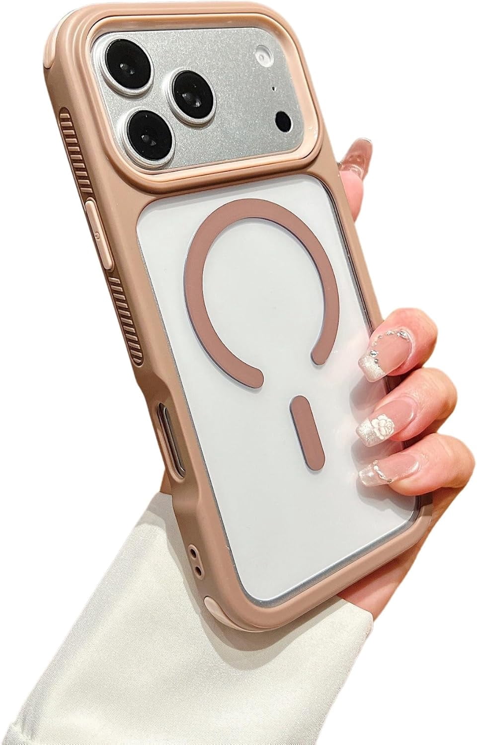 Side Anti-Slip Clear Shockproof Magnetic Phone Case for iPhone ...