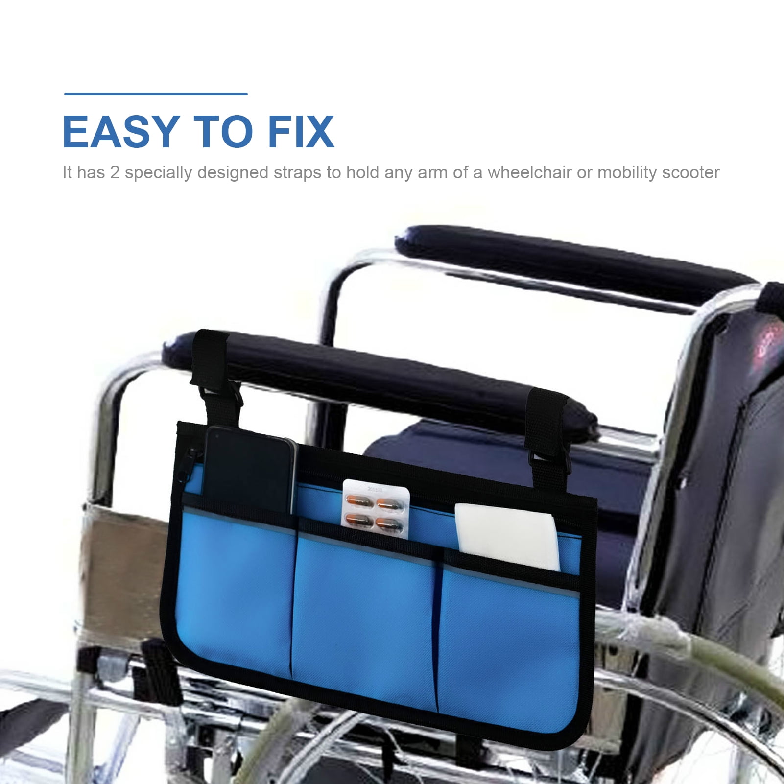 Side Bag,With Armrest Side Wheelchair Mobility Mobility Frame Frame ...