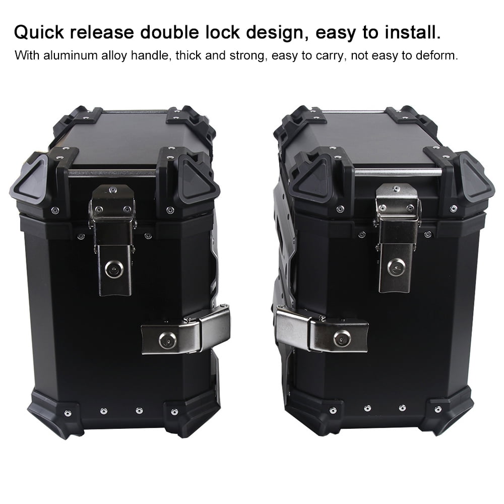 Side Box,Motorbike Side Carriers Side Box 1 Pair 35l Alloy Quick ...