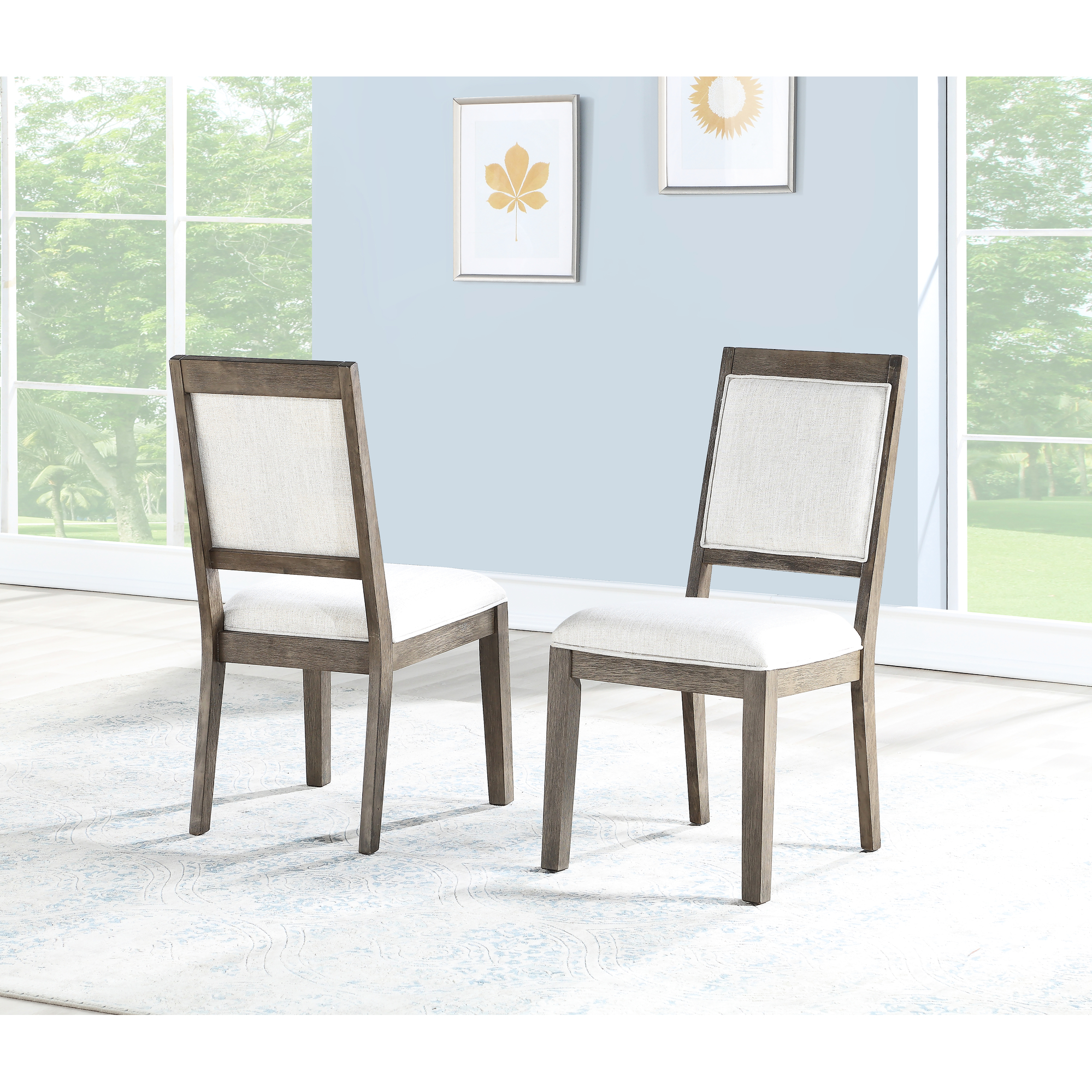 Side Chair ( Of 2) Dark Gray - Padded Seating For Incomparable Comfort ...