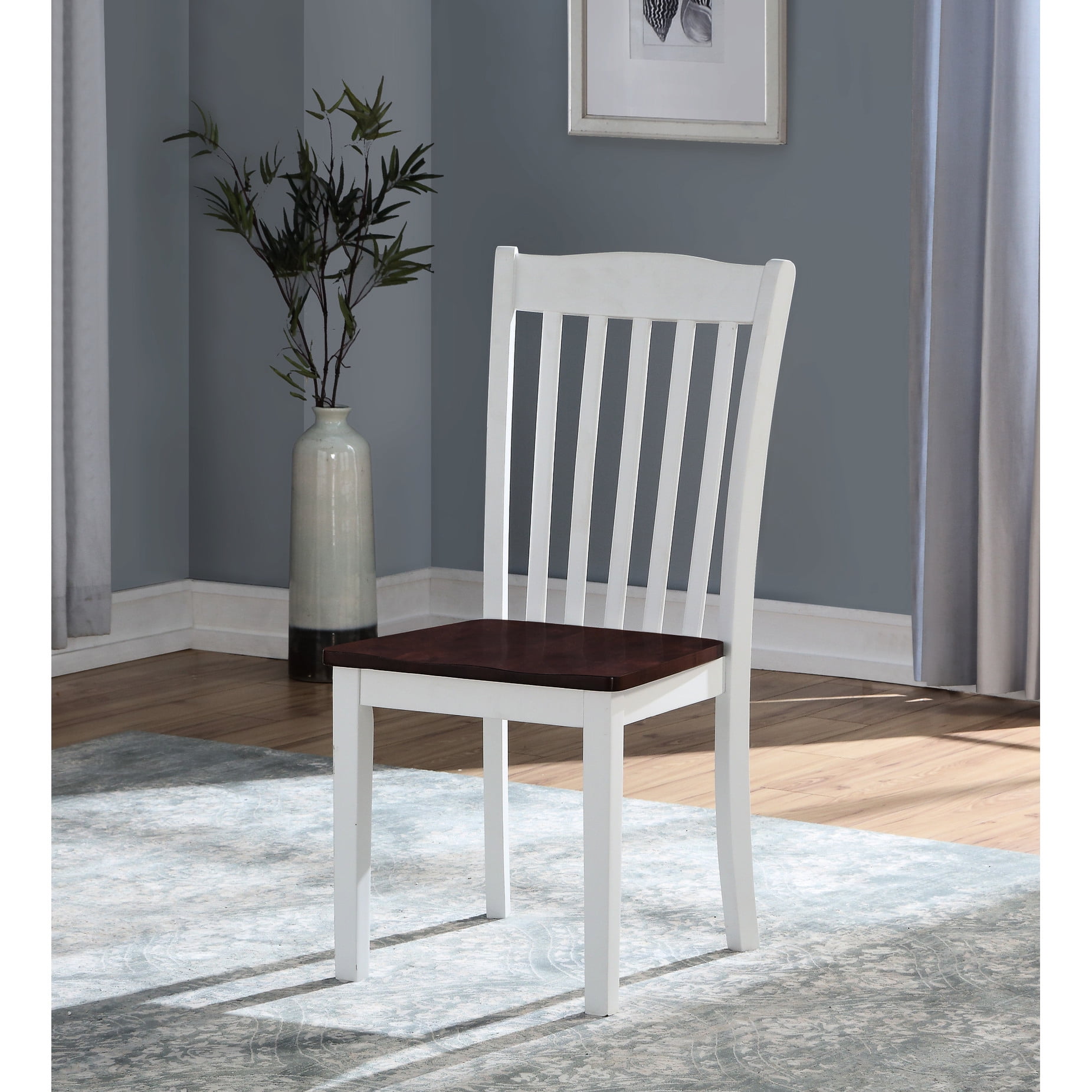Side Chair Duo / Rectangular Legs, Synthetic Wood Construction / Adds ...