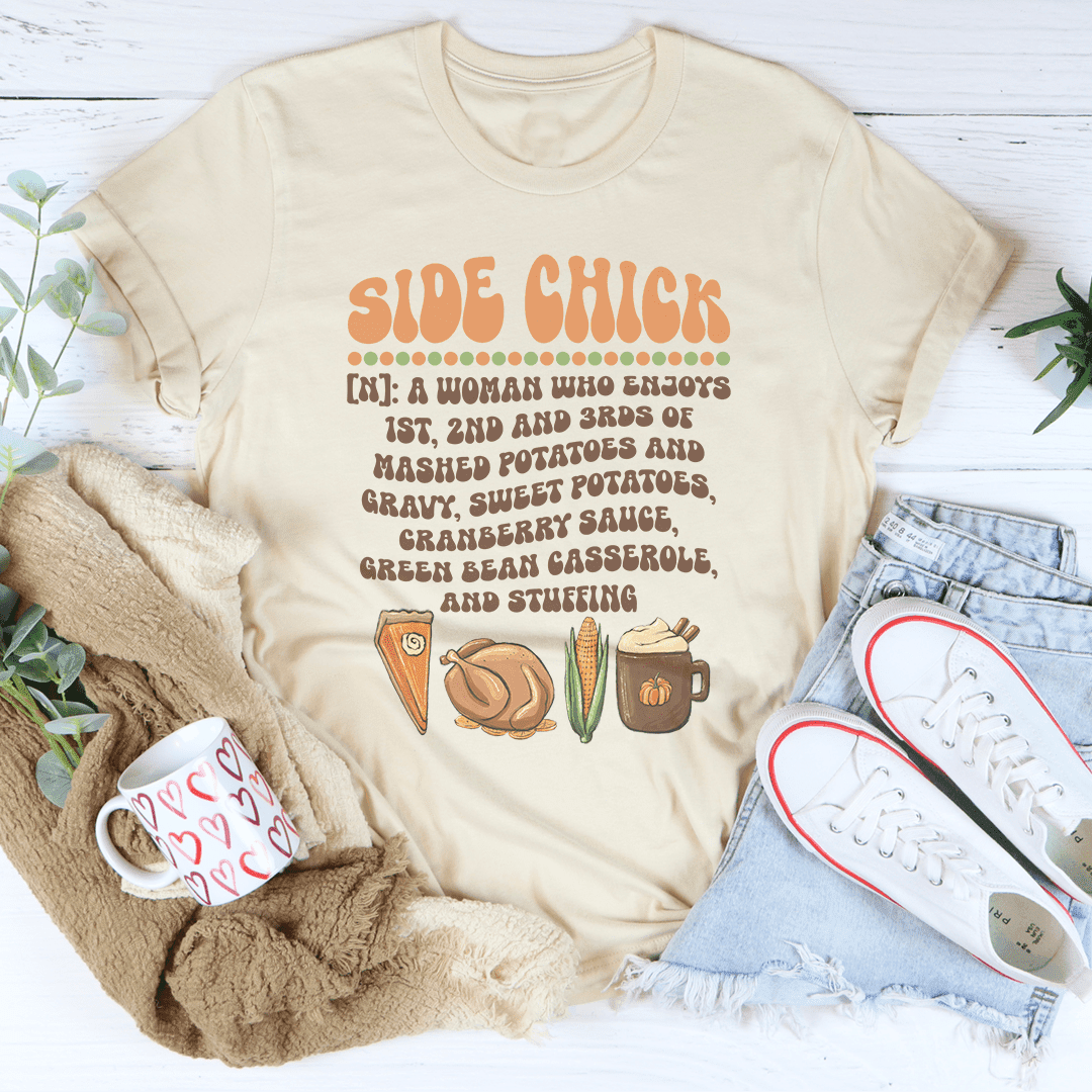 Side Chick Definition Thanksgiving Tee Soft Cream S Peachy Sunday T ...