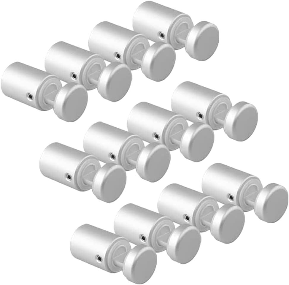 Side Clamp Standoffs 3/4" x 1" Solid Aluminum, Edge Grip Sign Standoffs ...