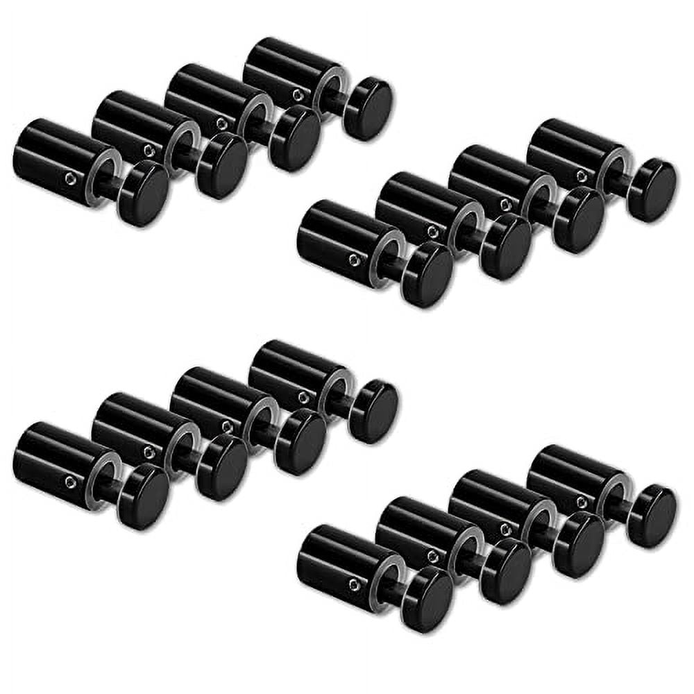 Side Clamp Standoffs 3/4" x 1" Solid Aluminum, Edge Grip Sign Standoffs ...