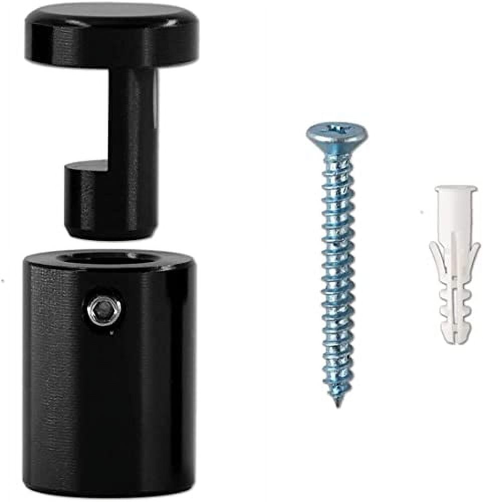 Side Clamp Standoffs 3/4" x 1" Solid Aluminum, Edge Grip Sign Standoffs ...