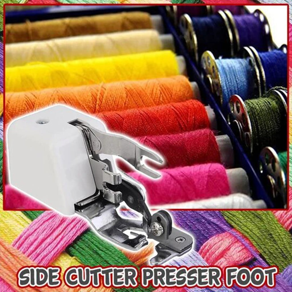 Side Cutter OverLock Presser Foot, Sewing Machine Accessory, Stainless ...