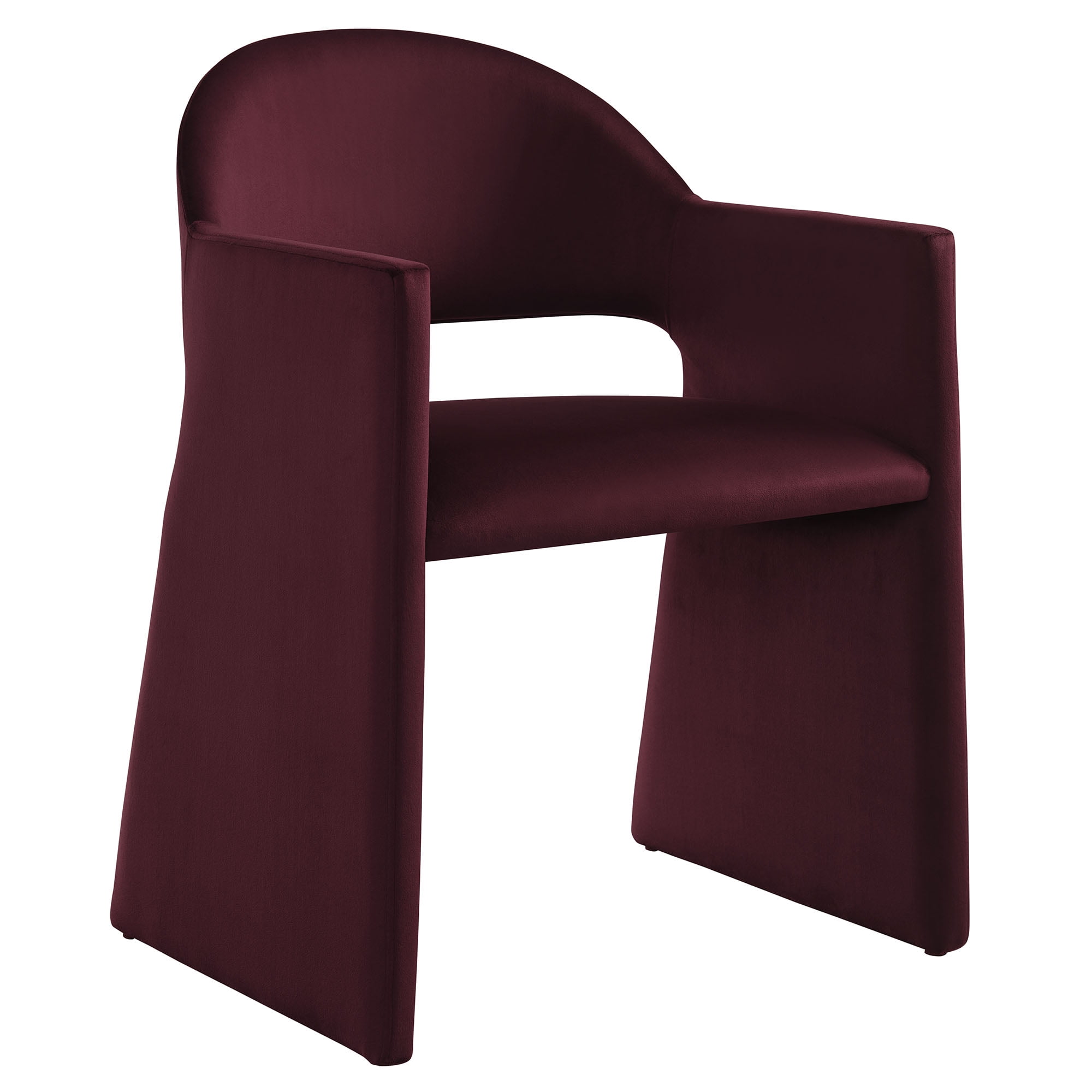 Side Dining Chair Armchair, Red, Velvet, Bar Pub Cafe Bistro Dining ...