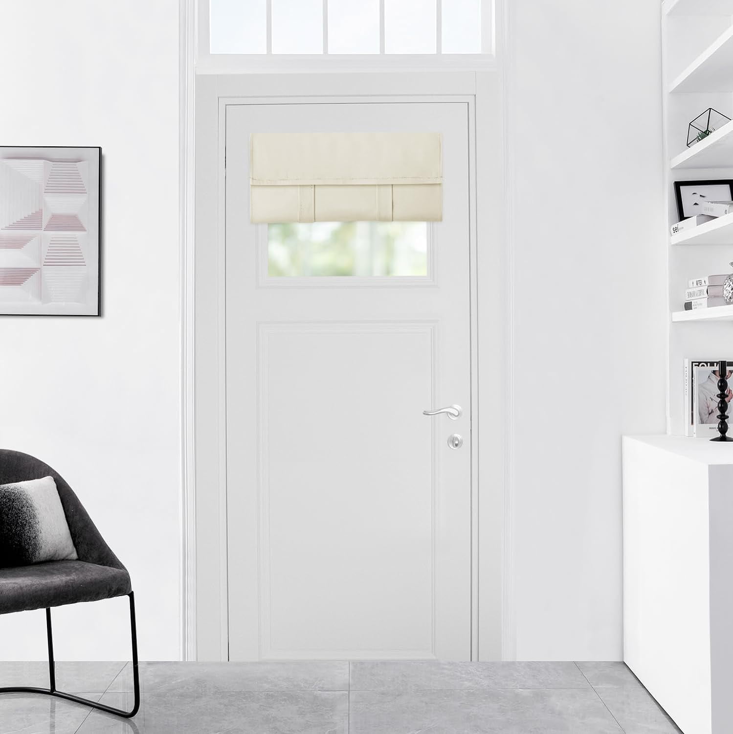 Side Door Curtains for Door Window, Room Darkening Solid Color Door ...