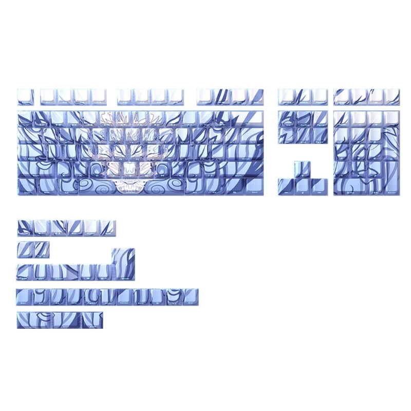 Side Engraved Dragon Translucent Keycaps, 136Keys Side Printed Backlit ...
