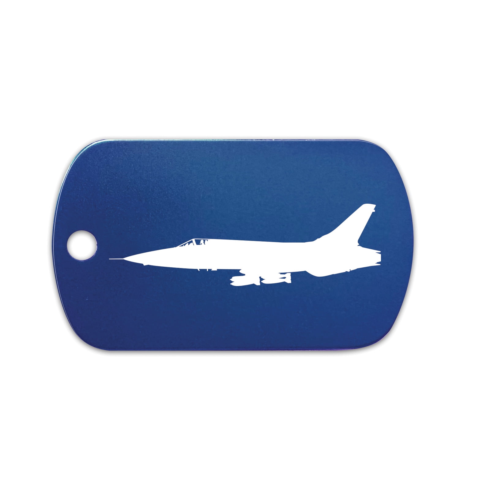 Side F-105 GI Dog Tag Aluminum Keychain thunderchief usaf f105 gold ...