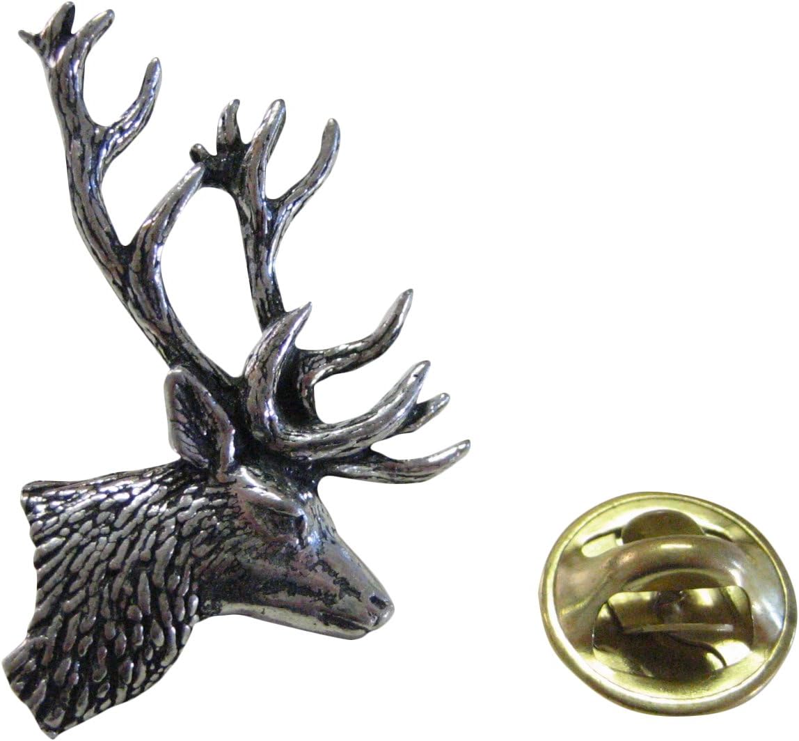 Side Facing Stag Deer Head Lapel Pin - Walmart.com