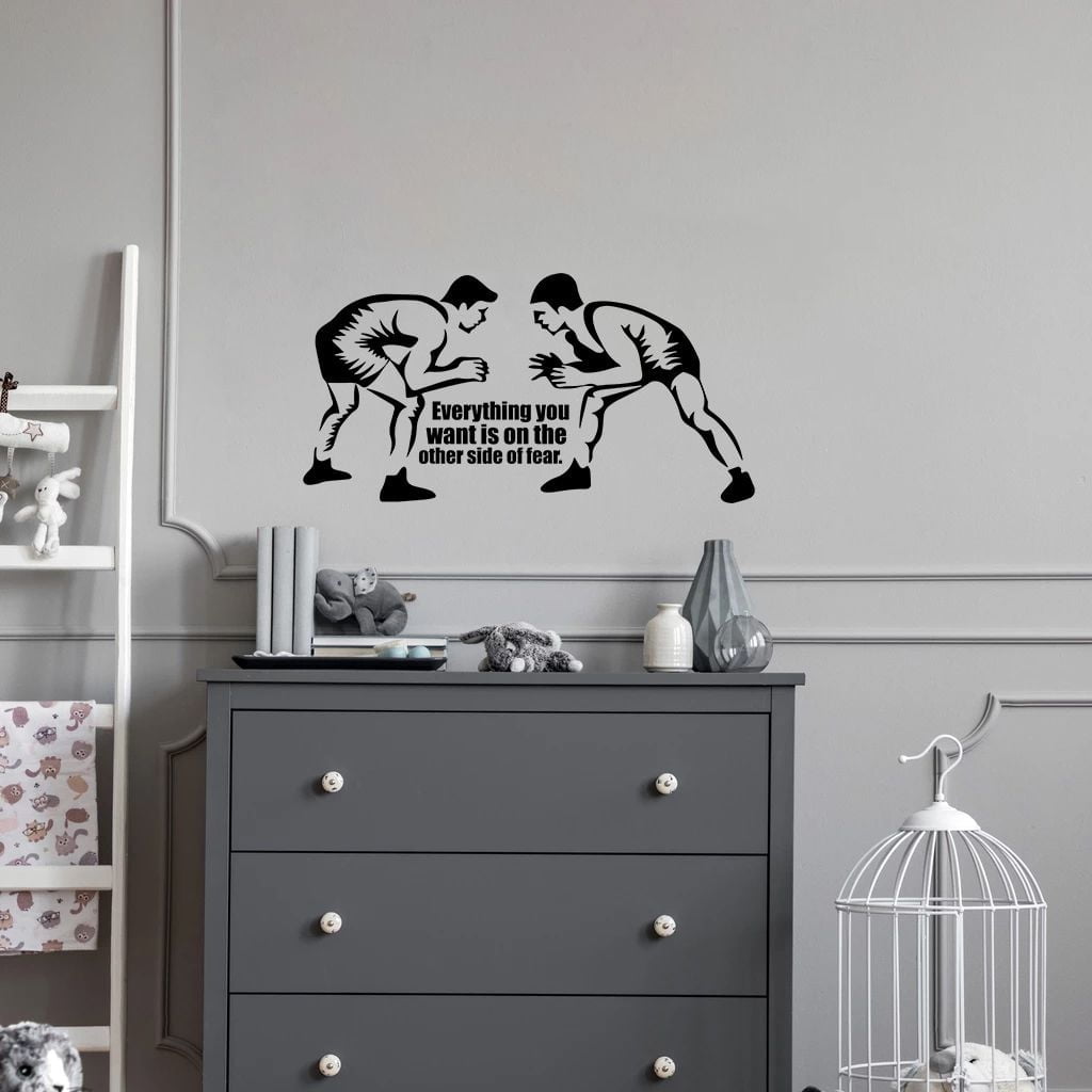 On The Other Side Of Fear Quote Wrestling Wrestle Fighter WWE ...