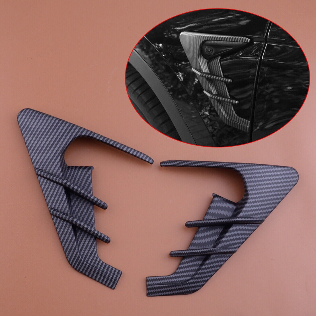Side Fender Camera Flank Cover Trim Accessories Fit for 2021 for Tesla ...