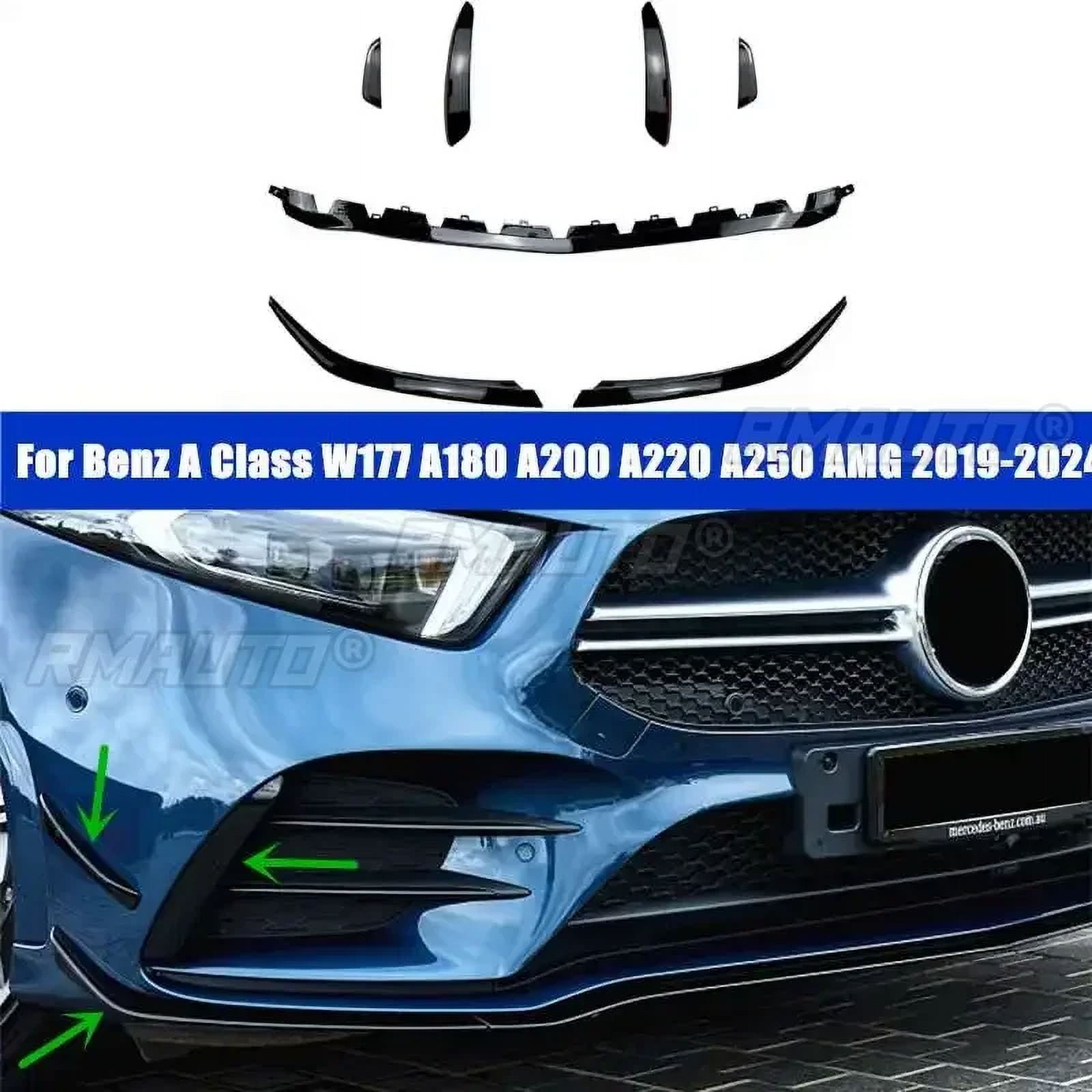 Side Front Lower Bumper Lip Sticker Cover For Mercedes-Benz A Class ...