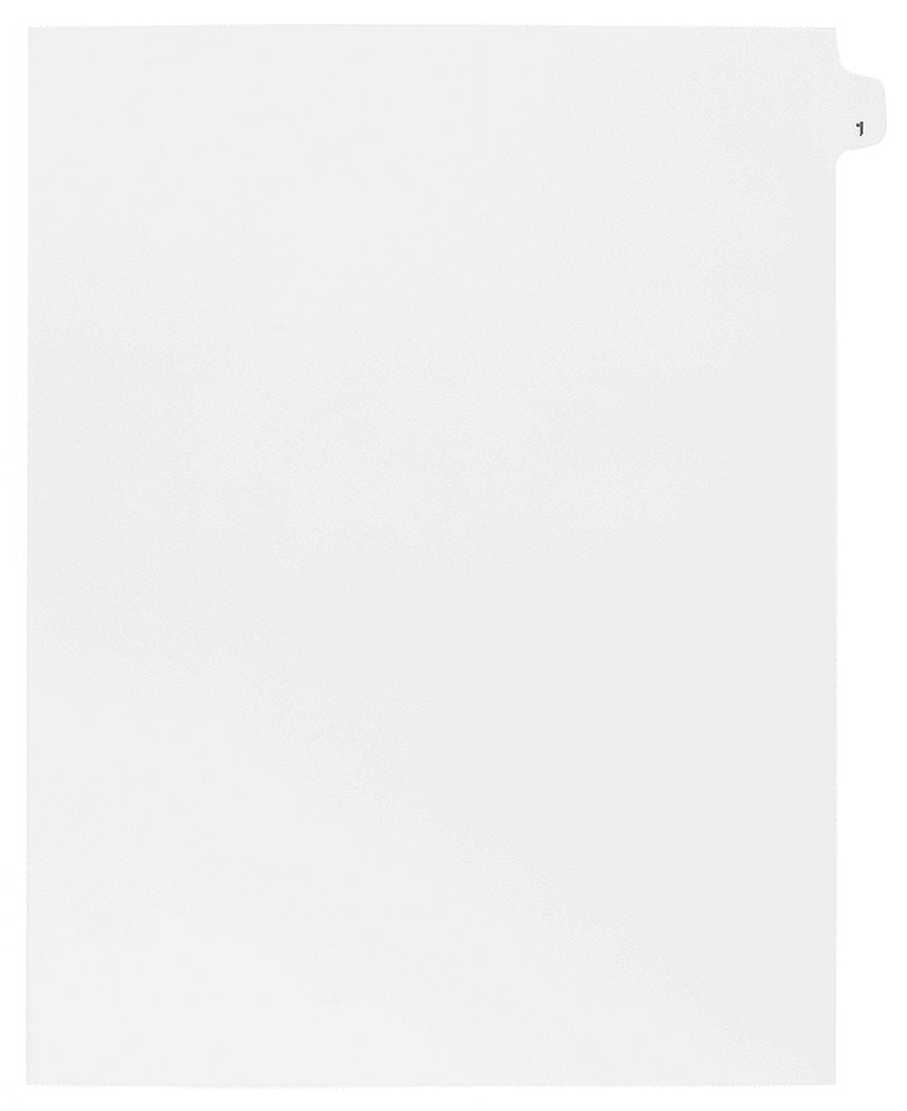 Side Individual Number Tabs- Number 100 (25-pack) - Walmart.com