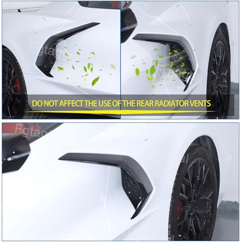 Side Intake Grill Guards Mesh Compatible with Chevrolet Corvette C8 ...