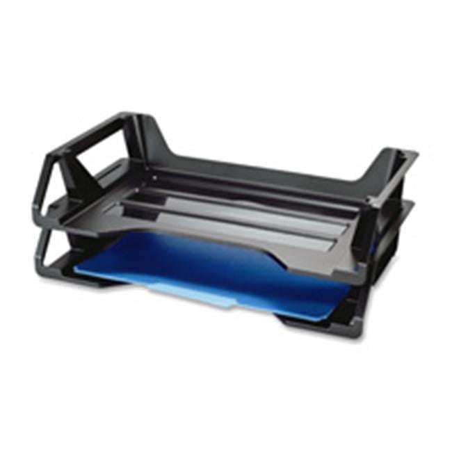 Side Load Tray, Stackable, Letter, 2-PK, Black - Walmart.com