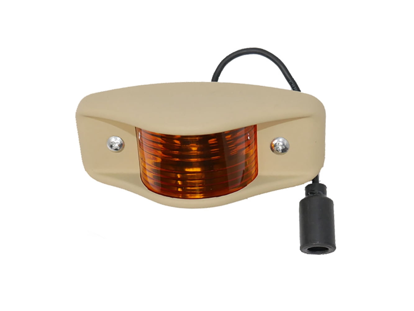 Side Marker Clearance Light Tan Housing + Amber Lens- 24v LED ...