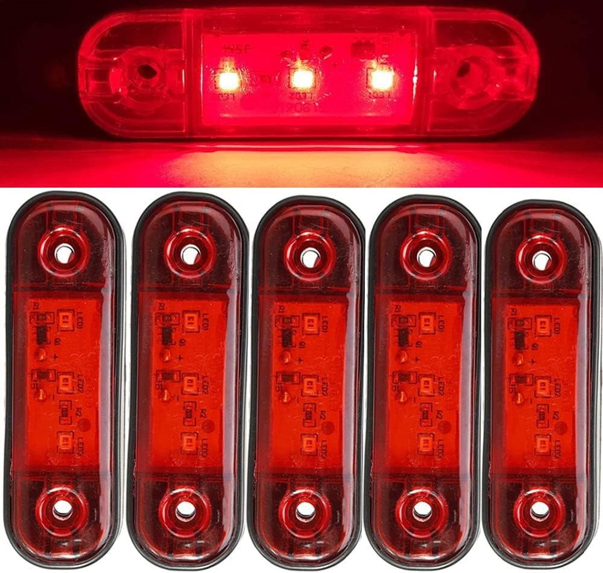 Side Marker Lights, 10pcs 3LED Car Marker Lights Car Side Indicators ...