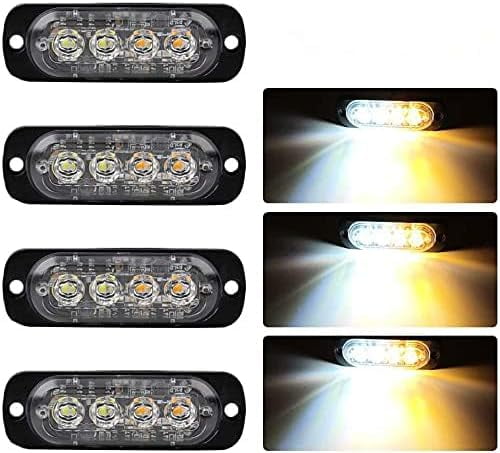 Side Marker Lights, 4PCS 4LED Car Marker Lights Car Side Indicators ...