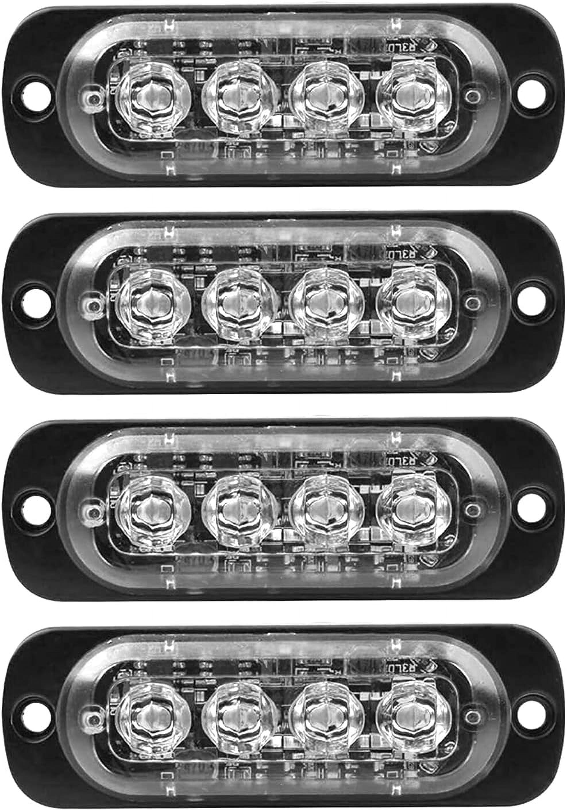 Side Marker Lights, 4PCS 4LED Car Marker Lights Car Side Indicators ...