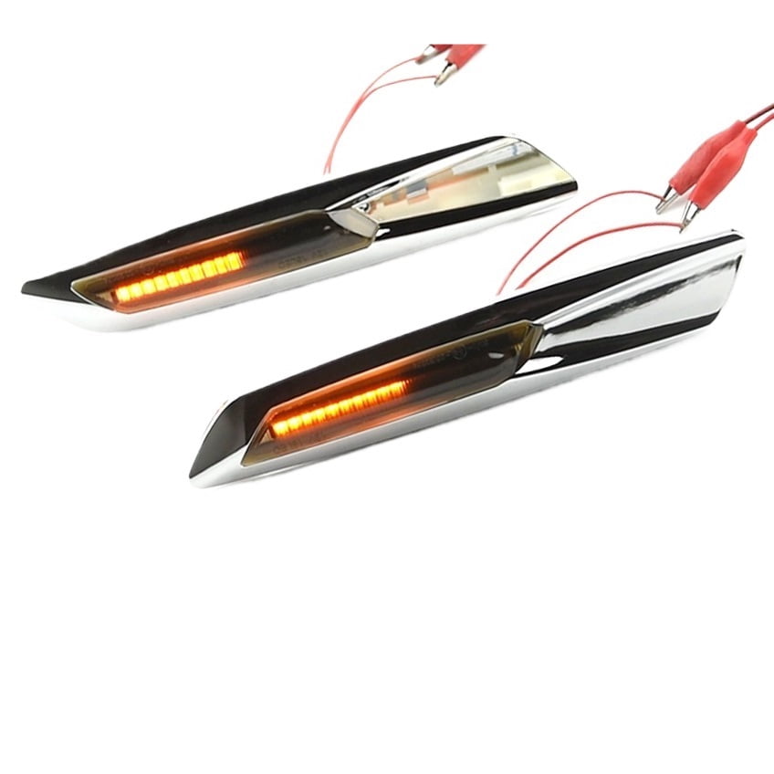 Side Marker Lights Turn Signal Lamp Dynamic Amber Style For BMW 1 3 5 ...