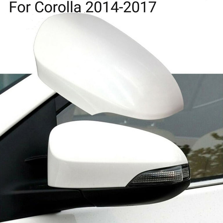 Side Mirror Cover Cap For Toyota 2014 2017 For Corolla ABS White Driver Left L