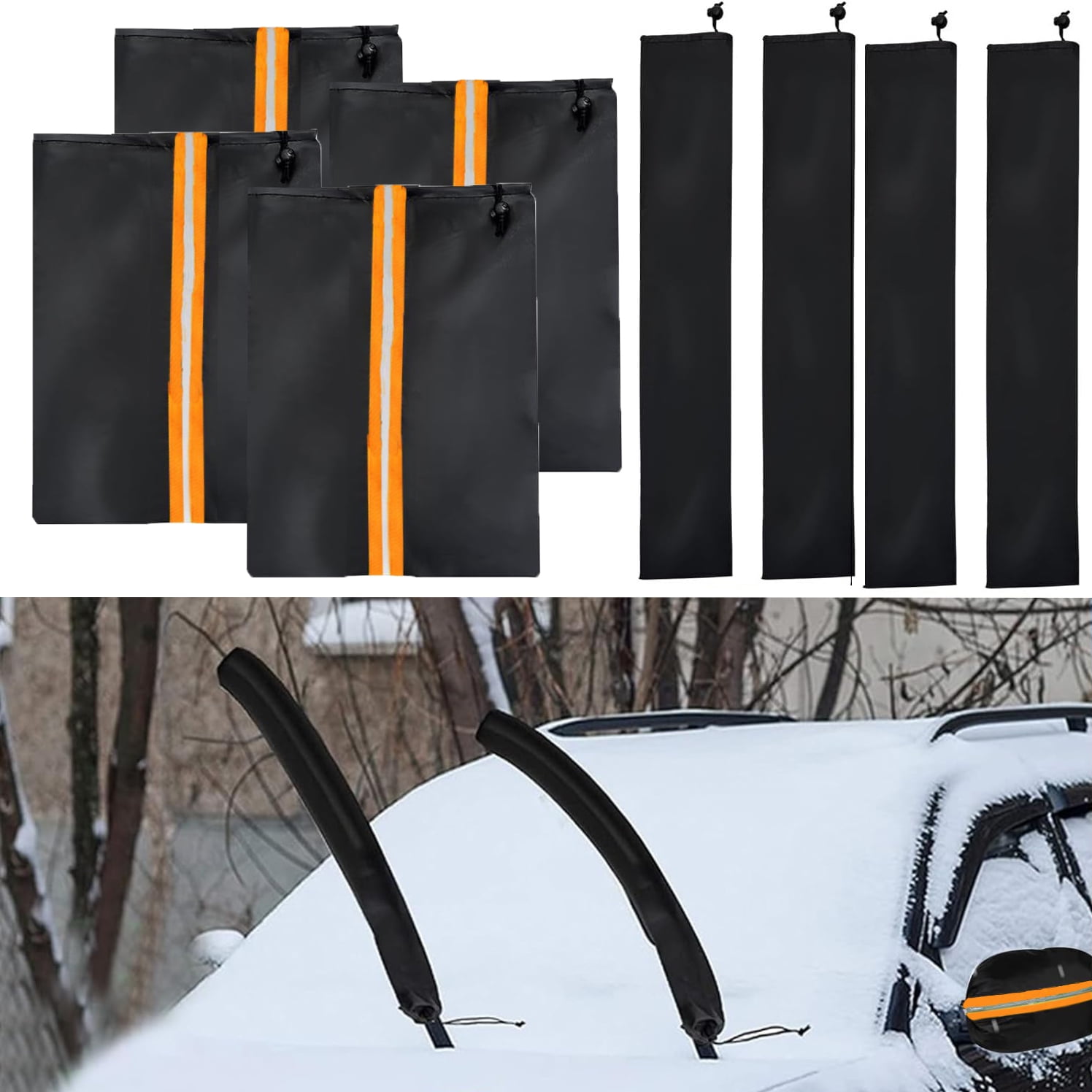 Side Mirror Covers and Windshield Wiper Covers for Trucks Cars SUVs ...