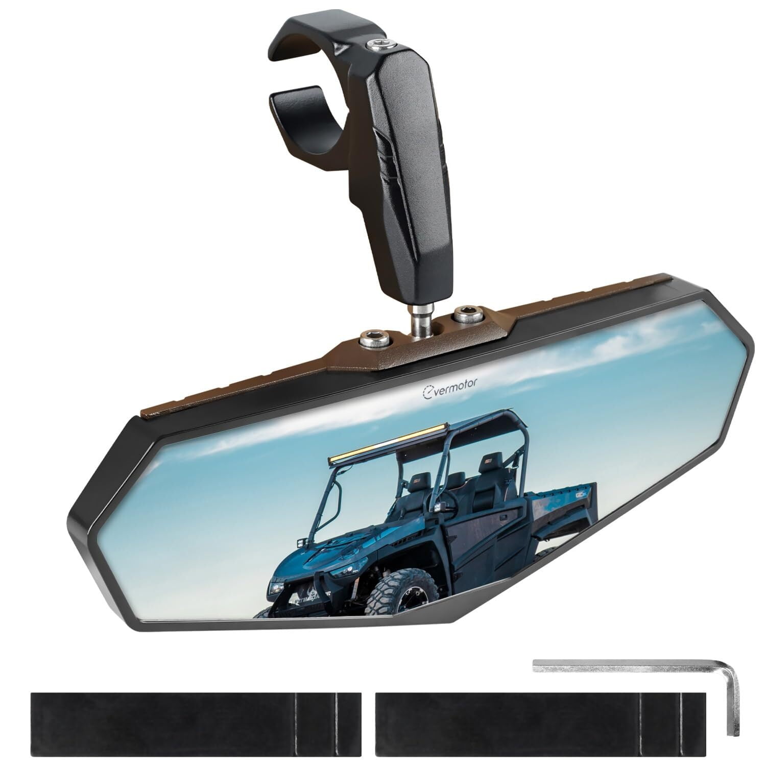 Side Mirrors with 1.6" to 2" Roll Cage Bar, 360° Rotate Adjustable ATV ...
