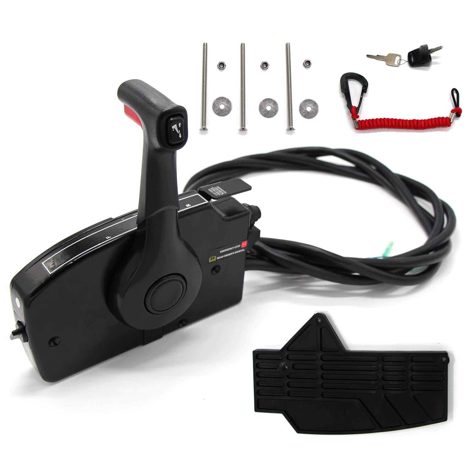 Side Mount Remote Control Box for Outboard Engine With 8Pin 15Ft ...