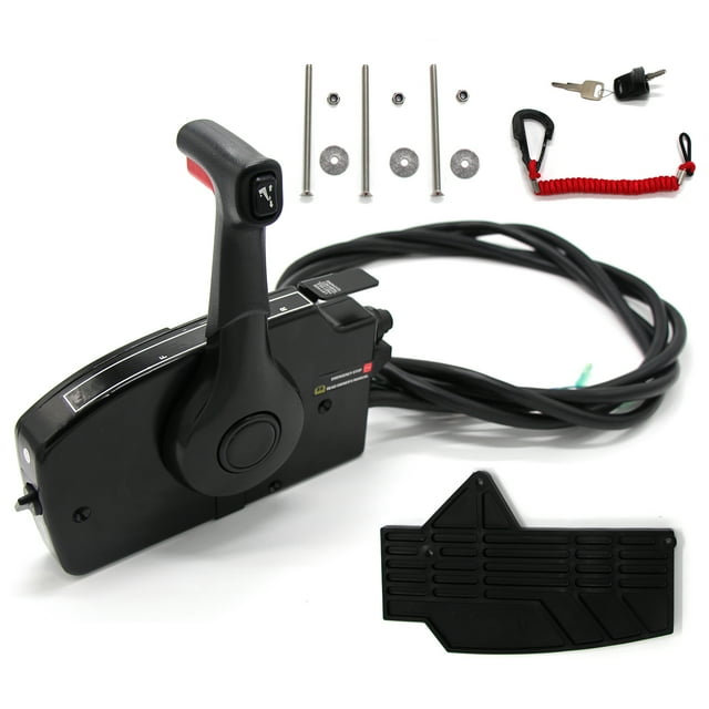 Side Mount Remote Control Box for Outboard Engine With 8Pin 15Ft ...