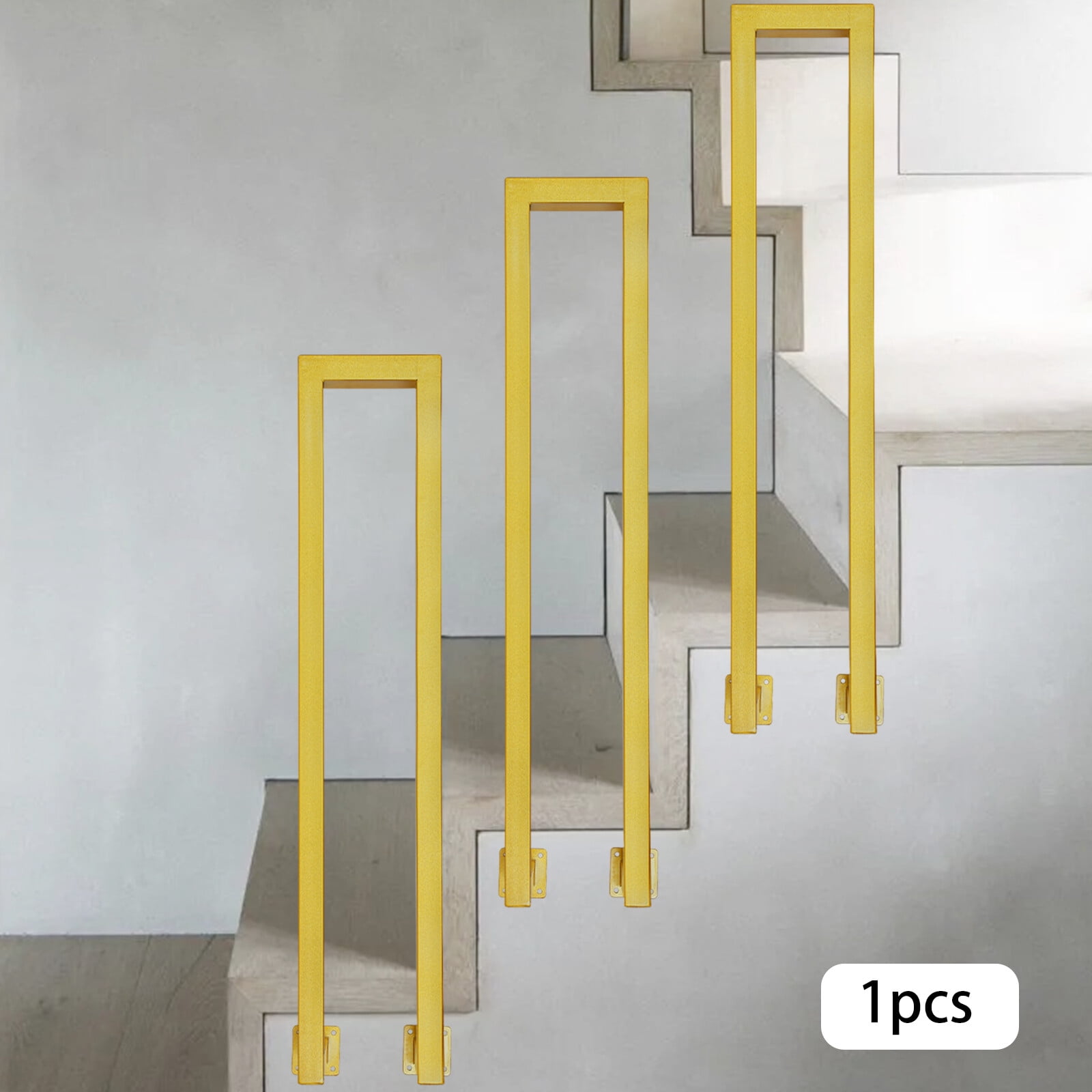 Side Mount Stair Railing Hand Rail Guardrail N-shaped Metal Decorative ...