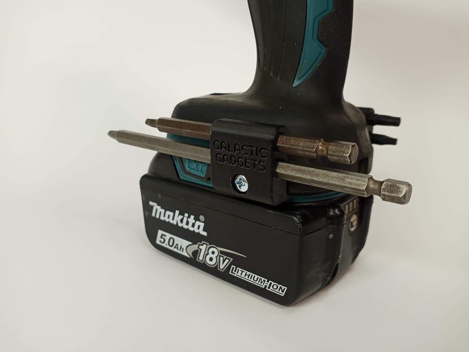 Side Mounted MAGNETIC Bit Holder for Makita 18V, Ryobi 18V, Ridgid or ...