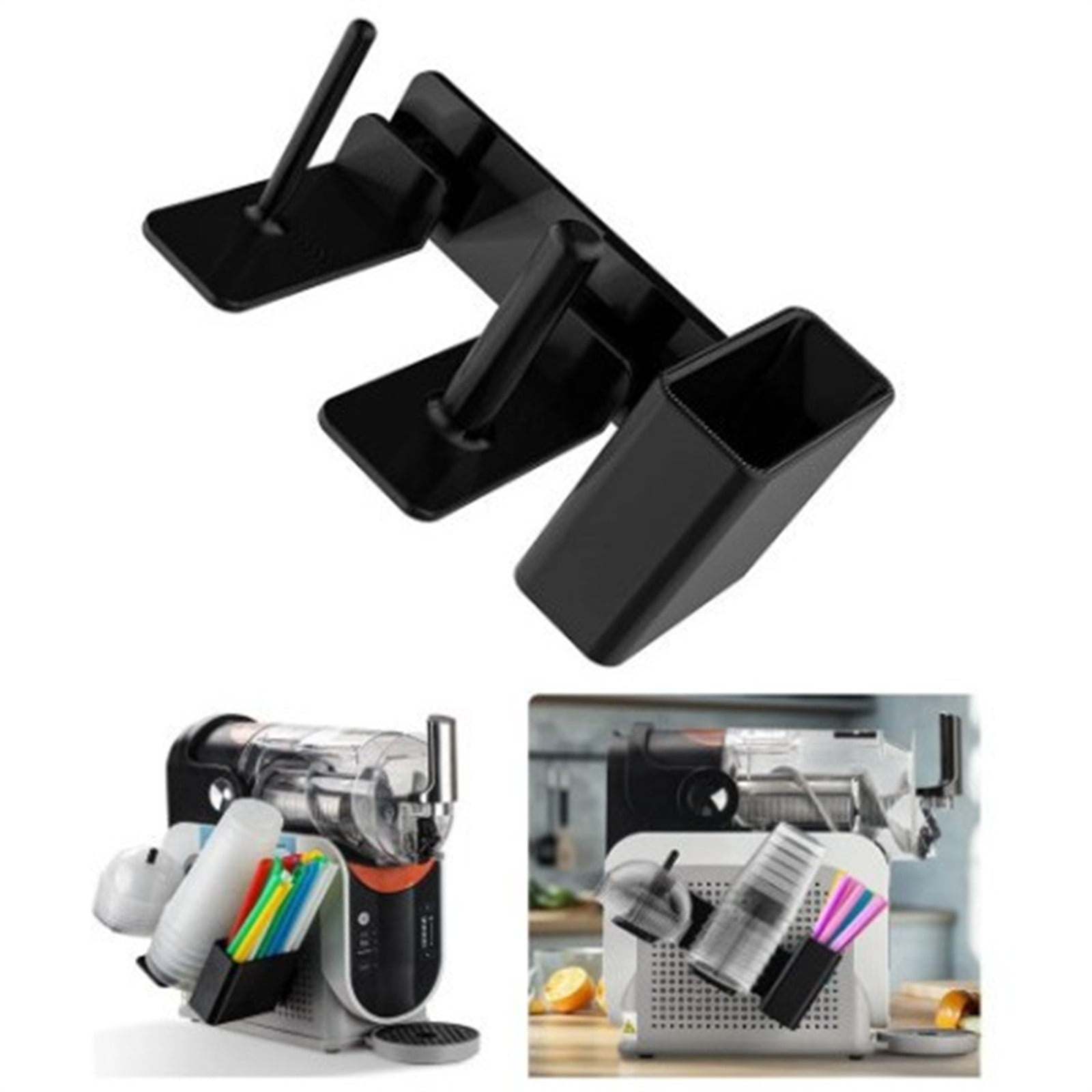 Side Mounting Bracket Cup Holder Straw Cup Lid Dispensing Desktop Bar ...