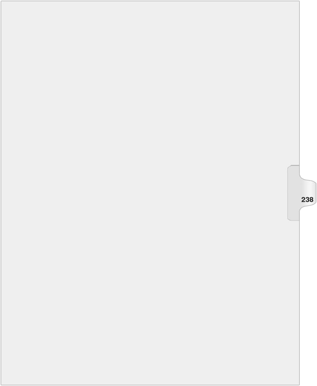 Side Number Tabs - AVE Bold Font - Pack of 25 - Walmart.com