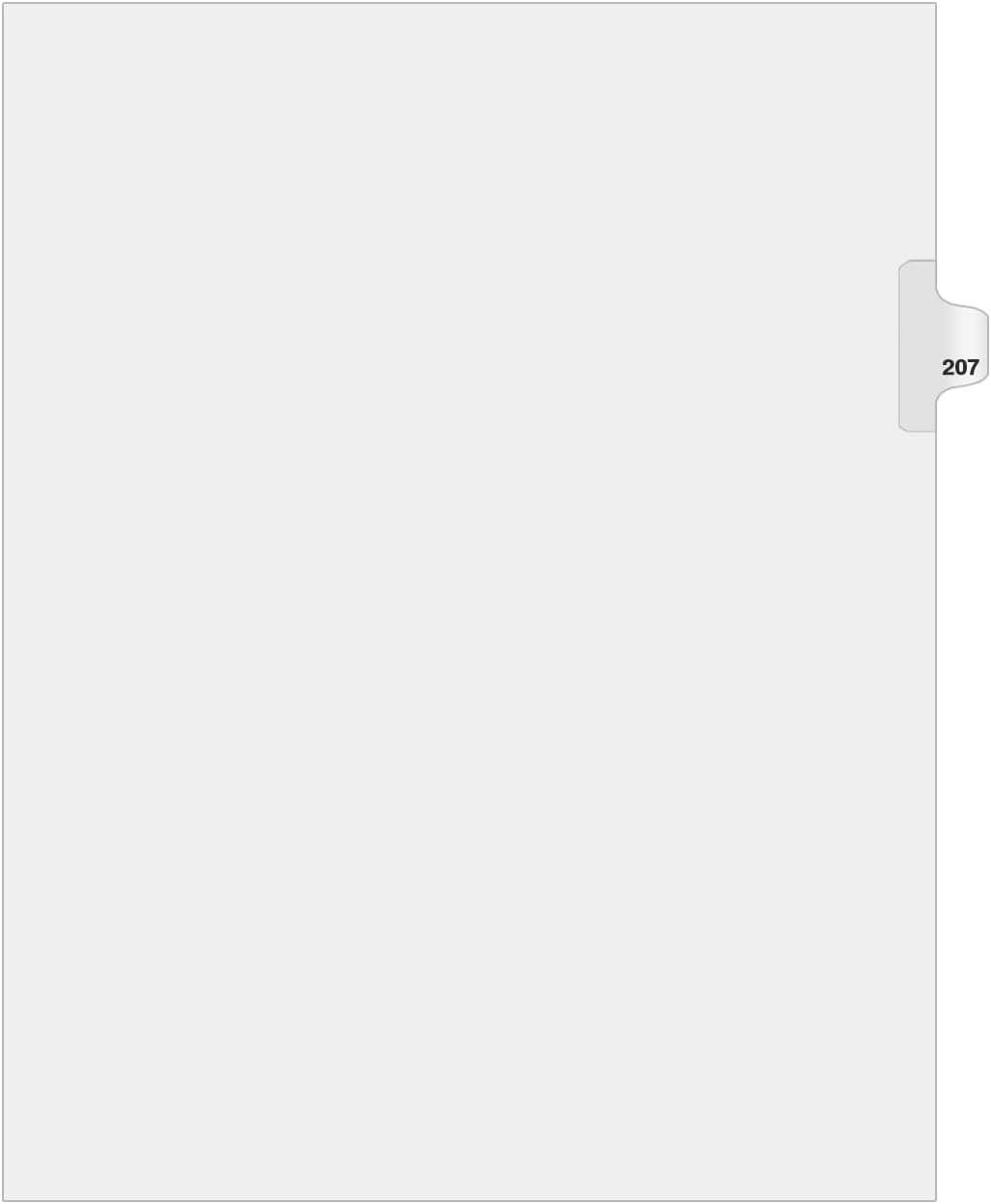 Side Number Tabs - AVE Bold Font - Pack of 25 - Walmart.com