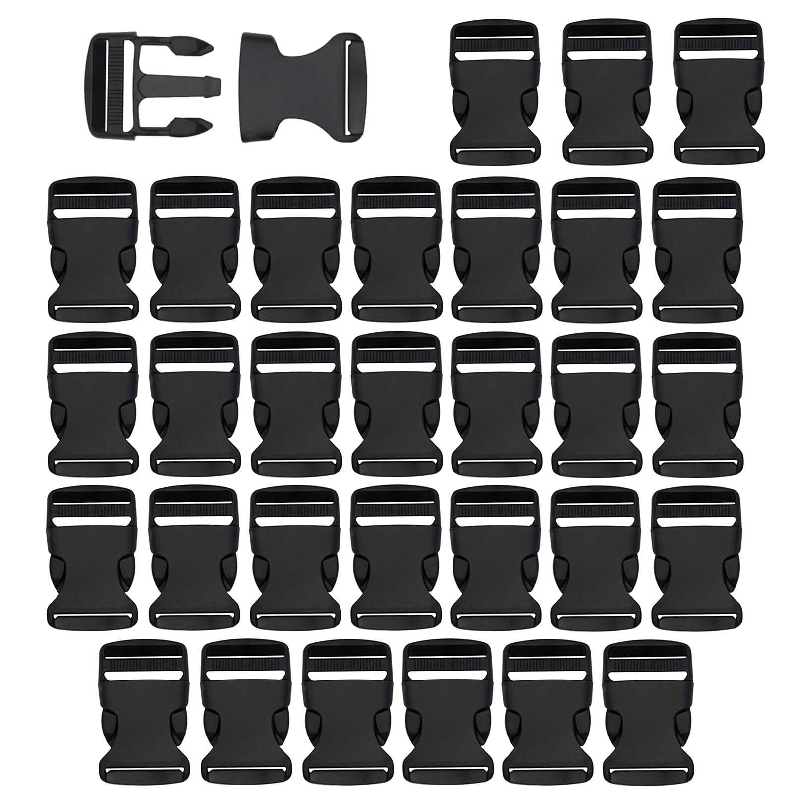 Side Release Buckles, Heavy Duty Black Plastic Buckles Clips ...