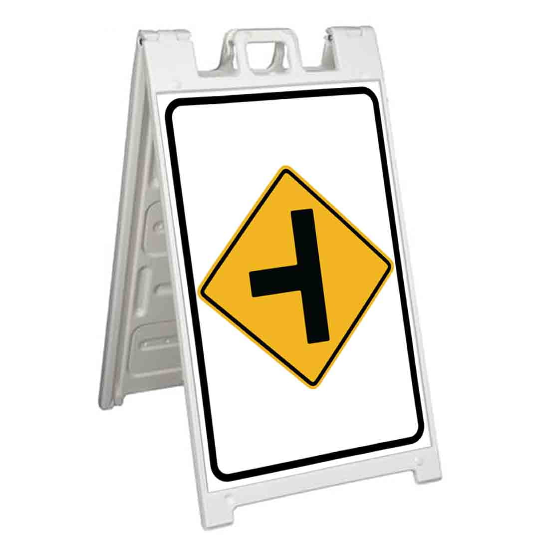 Side Road Left (24" X 36") Standard A-Frame Signicade, Includes Decal ...