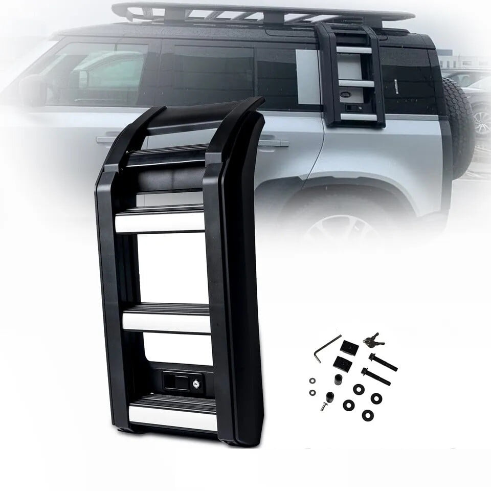 Side Roof Rack Access Ladder For 2020-2024 Land Rover Defender 110 ...