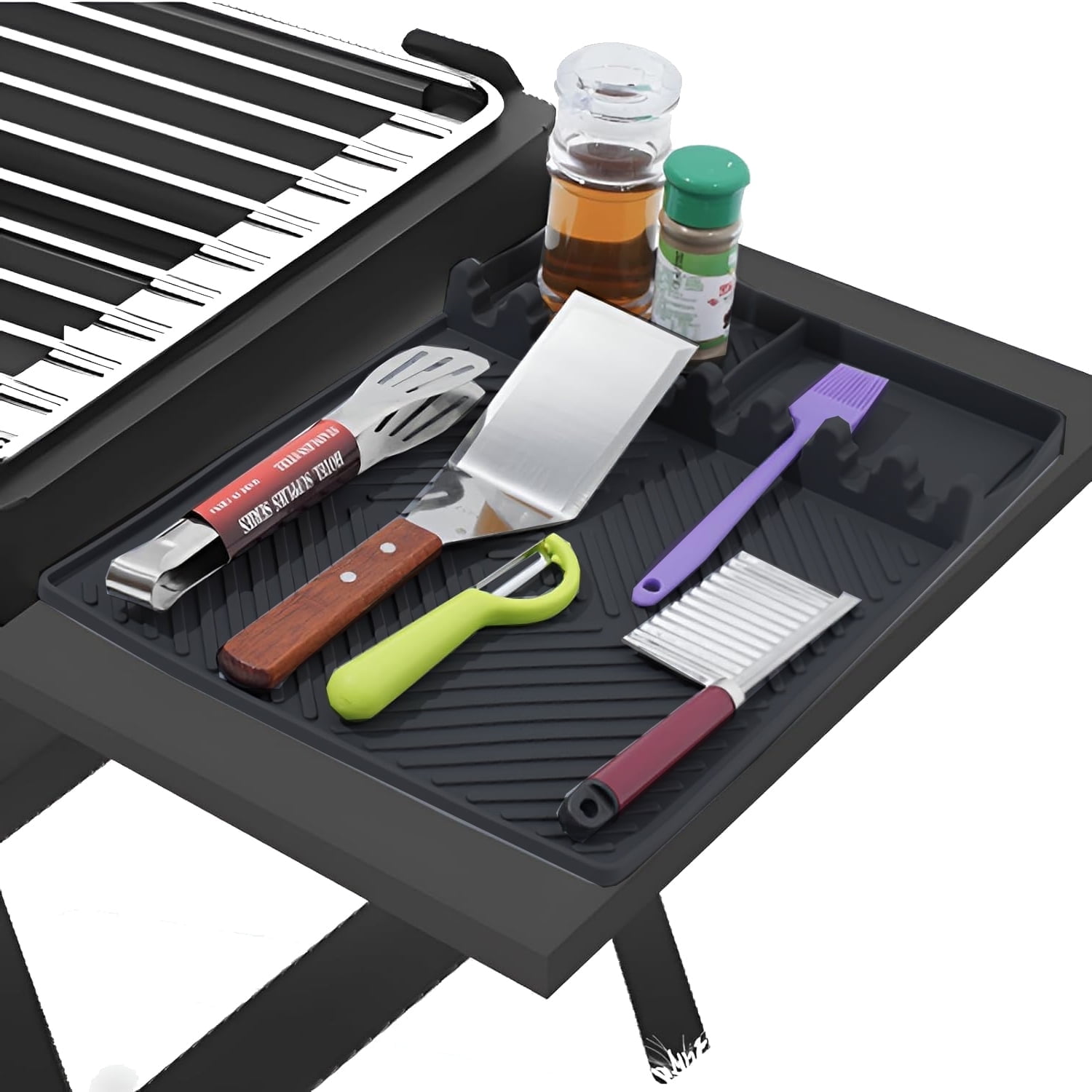 GoXteam Silicone Griddle Mat For Blackstone, Spatula Mat with Drip For ...