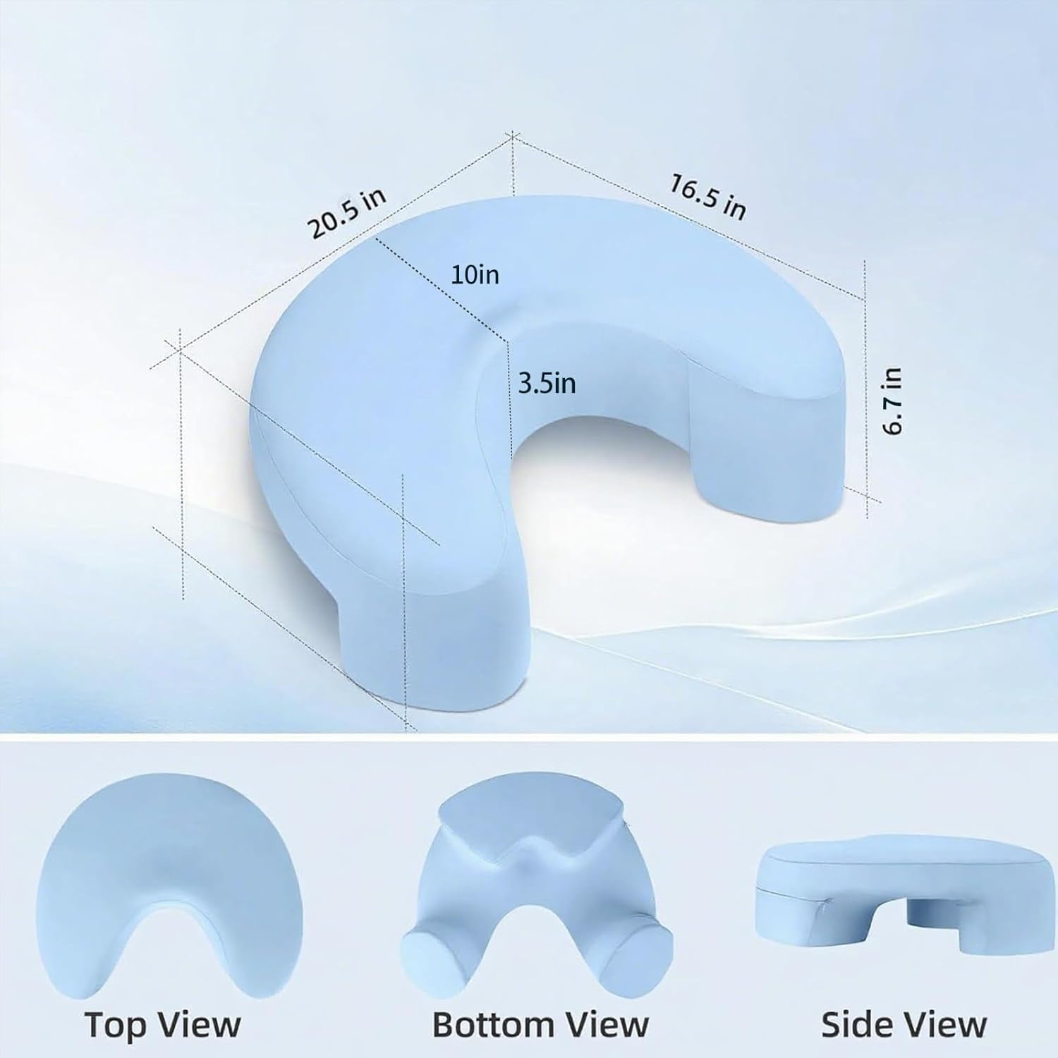 Side Sleeper Pillow with Arm Hole - 21"x17"x7" Adult Side Sleeper ...