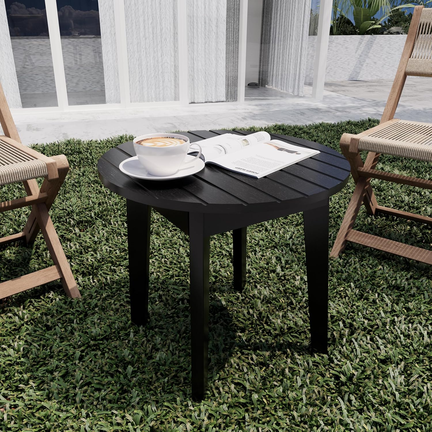 Side Table,Black Round End Table,Outdoor Side Table,Accent Side Table ...