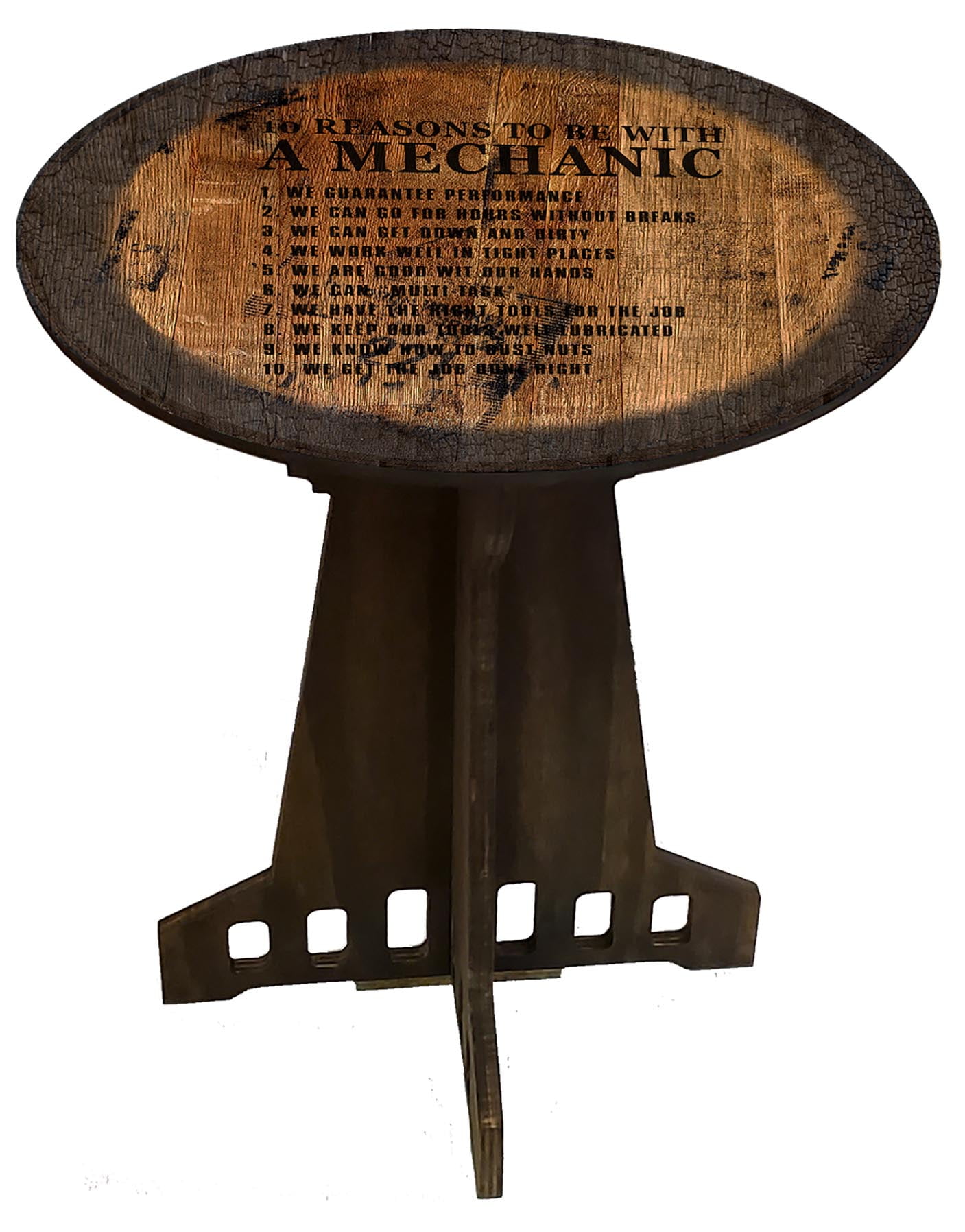 Side Table Don’t Smoke Drink Drugs I Lie Pub Gift Round Wood End Table ...