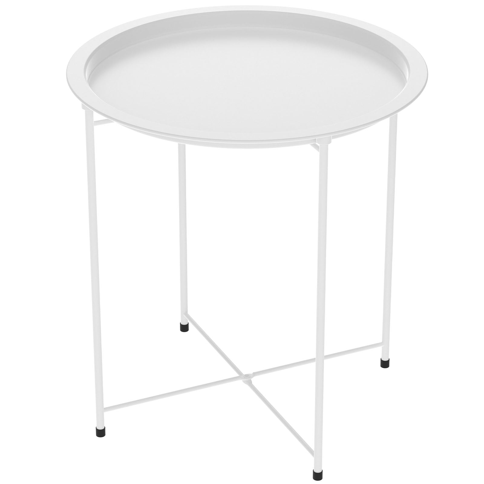 Side Table Folding Tray Metal Side Table Collapsible Portable End Table ...