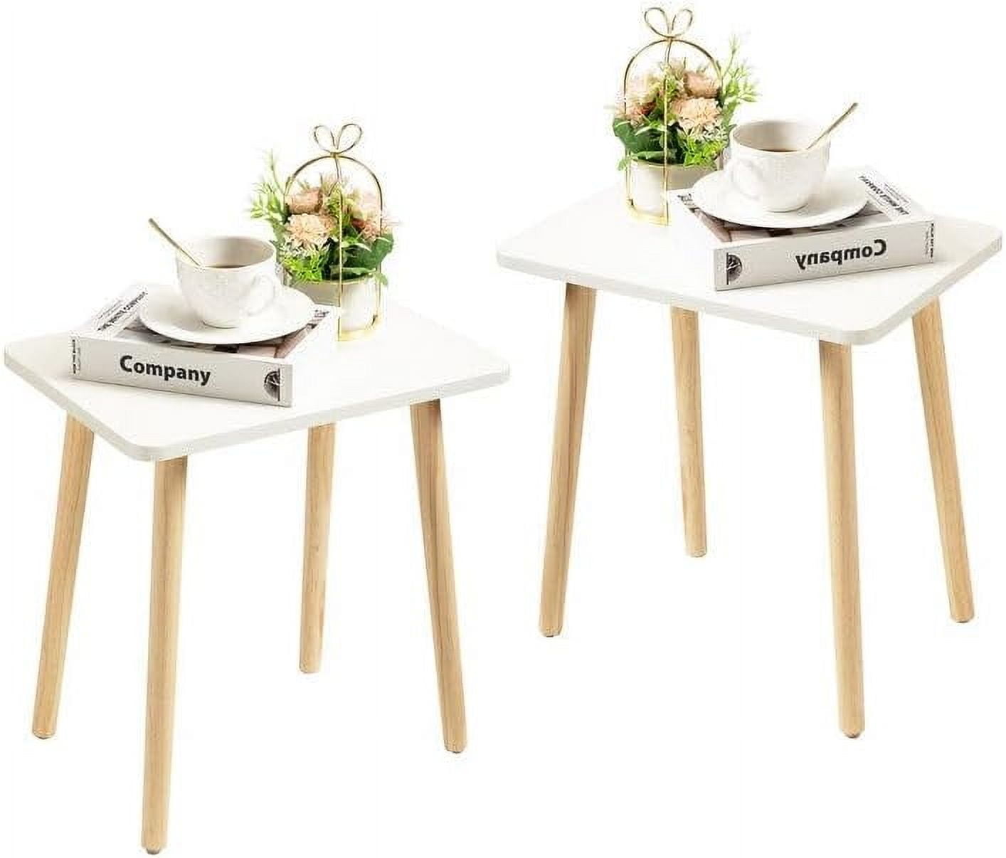 Side Table, Small End Table Accent Table Living Room Bedroom Balcony ...